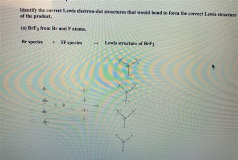 Solved Identify The Correct Lewis Electron Dot Structures Chegg Com
