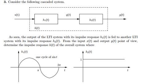 Solved Consider The Following Cascaded System As Seen The