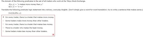 solved the domain of the following predicates is the set of