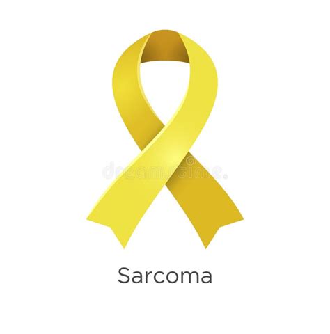 Sarcoma Awareness Month In July Yellow Color Ribbon Cancer Awareness