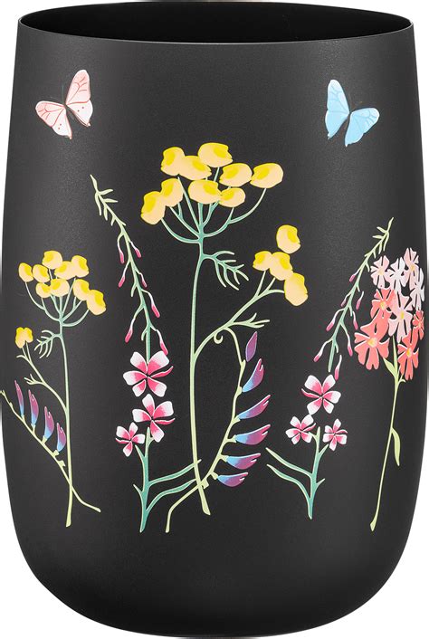 Ваза для квітів скляна Bohemia Herbal 18 см Black B82510 Ob457 фото відгуки характеристики