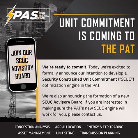 Unit Commitment Is Coming To The Pat Power Analytics Software