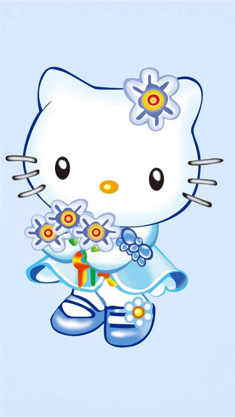 Light Blue Hello Kitty Wallpapers Wallpaper Cave