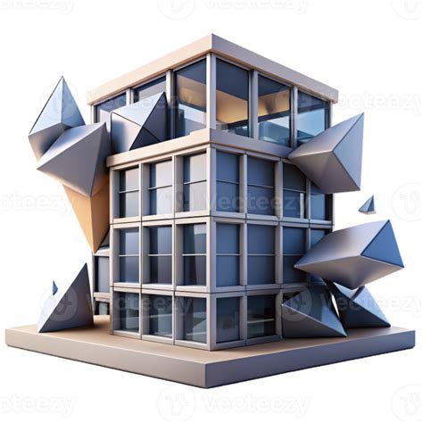 Wonderful Artistic Deconstructivist Office Building Fragmented Shapes Angular Forms Dramatic