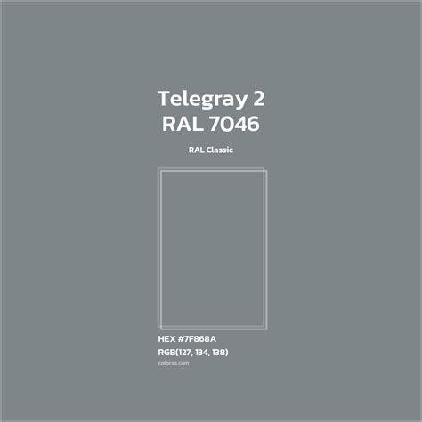 About Ral 7046 Telegray 2 Color Color Codes Matching Colors And