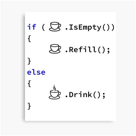 If Coffee Is Empty Refill Else Drink In C Programming Language