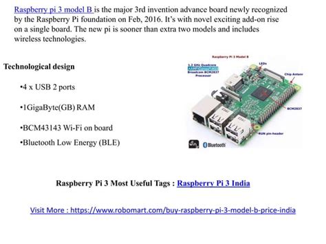 Raspberry Pi Latest PPT Robomart PPTX Technology Computing