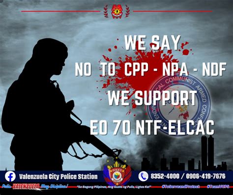 Valenzuela Stand Against The Cpp Npa And Ndf And Support Eo 70 And Valenzuela Stand Against The Cpp Npa And Ndf And Support Eo 70 And