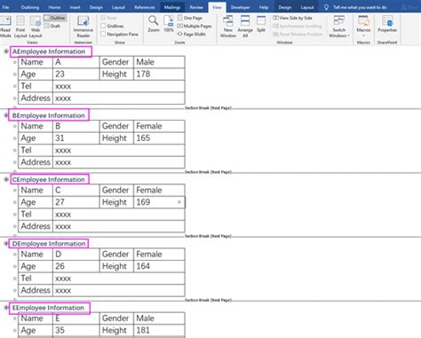 How To Quickly Save Each Page As Separate Word Document My Microsoft Office Tips