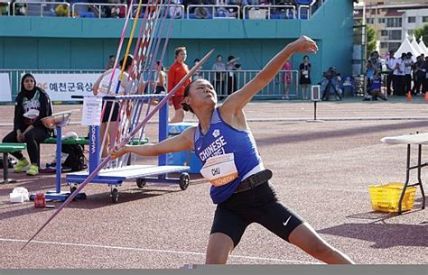 亞洲u20青年田徑賽 女子標槍朱品薰奪銀 青年日報 Line Today