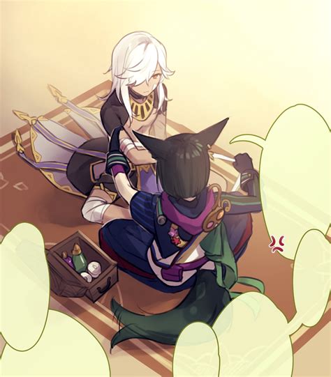 Tighnari And Cyno Genshin Impact Drawn By Nashiykns Danbooru