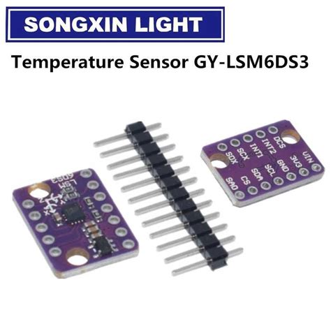 Gy Lsm6ds3 Accelerometer Gyro Embedded Digital Temperature Sensor Board Spi Iic I2c Interface