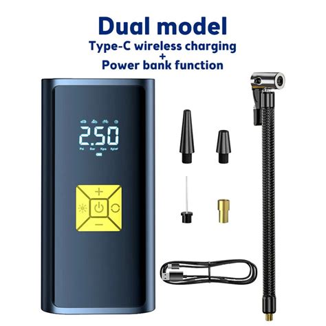 전기 공기 펌프 무선 자동차 공기 압축기 자동차 오토바이 자전거용 디지털 휴대용 자동 타이어 팽창기 펌프 150psi 6000mah Aliexpress