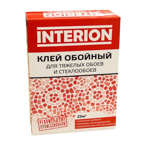 Клей для обоев INTERION Стеклообои купить в Томске