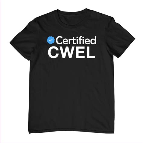 Śmieszna Koszulka Certified Cwel