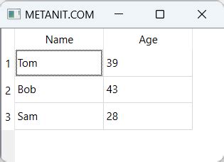 Qt и С QTableView Табличные представления
