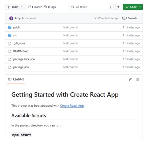 React로 Mbti 테스트 만들기 01 리액트 프로젝트를 깃허브로 웹사이트 배포 Gh Page Git