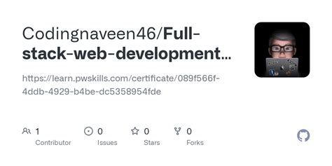 Github Codingnaveen Full Stack Web Development Certificate Https Learn Pwskills