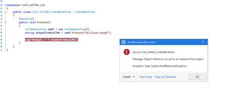 Call A Coded Workflow In A Library From Another Coded Workflow In