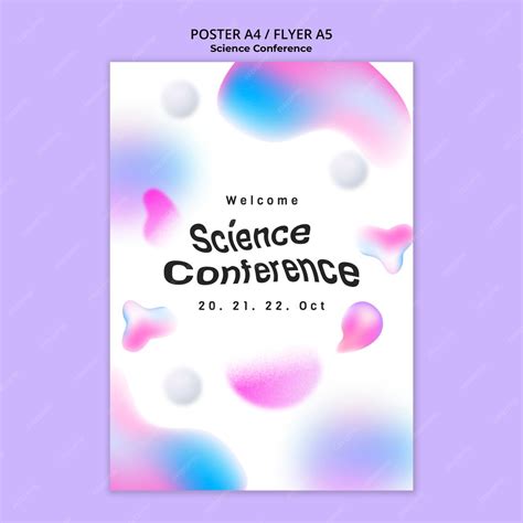 Free Psd Gradient Science Template Design