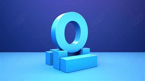 시각화된 특별 할인율 파란색 배경 및 0 기호를 사용한 3d 렌더링 시각적 배경 가격 할인 배경 시각화 배경 이미지