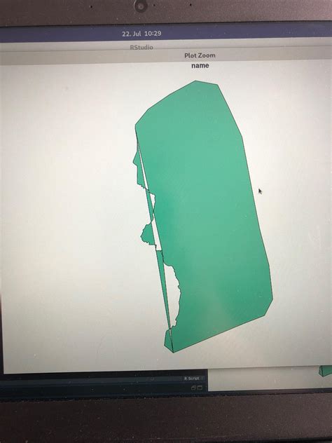 Sf Cast Multilinestring To Polygon Closing Gaps Rrstats