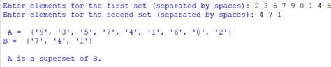 The Python Program To Check Whether A Is Superset Of B Learners Blog