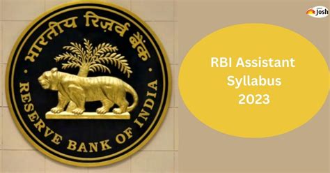 Rbi Assistant Syllabus 2023 Pdf Download For Prelims And Mains Check Exam Pattern