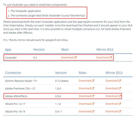 PLUGIN NAME The Voukoder Core Installation Could Not Be Found