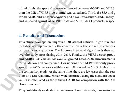 Comparisons Of Common Aods Using Improved Aerosol Retrieval Algorithm