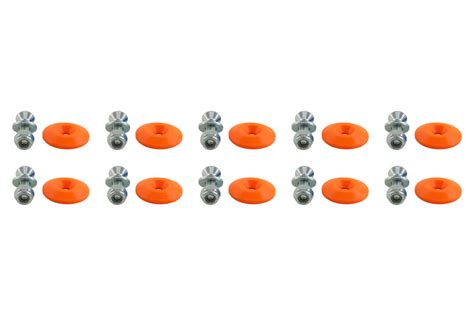 All 18689 Orange Plastic Washer W Bolts 10 Pk