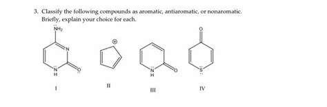 Solved The Main Difference Between Aromatic Antiaromatic And