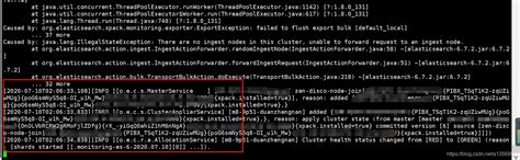 解决 org elasticsearch xpack monitoring exporter exportexception failed to flush export bulk csdn博客