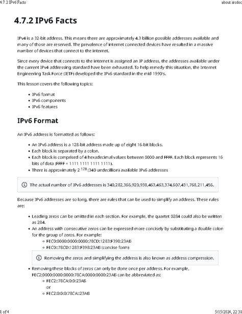 Ipv6 Facts Formatting And Descriptions Compared To Ipv4 4 7 Ipv6