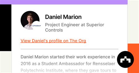 Daniel Marion Project Engineer At Superior Controls The Org