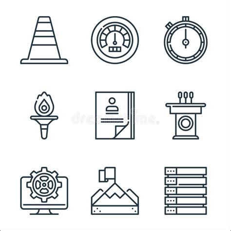 Linear Database Server Isolated Flat Web Mobile Icon With Sql Word
