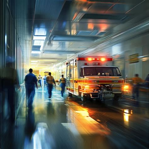 Emergency Response Coordination In A Hospital Management Setting Premium Ai Generated Image