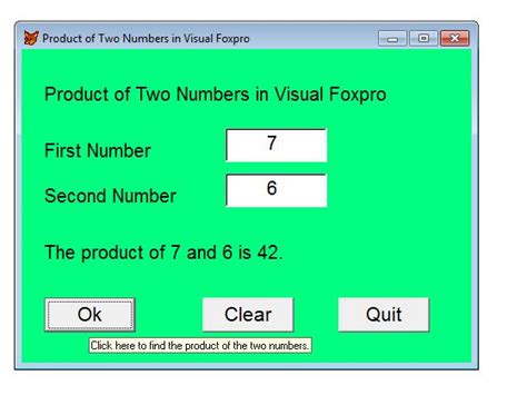 Free Programming Source Codes And Computer Programming Tutorials Product Of Two Numbers In