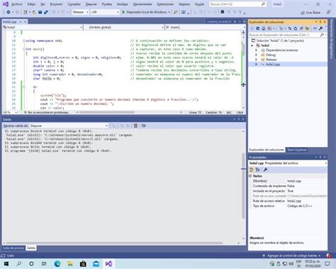 C Visual C Convertir un número decimal a fracción