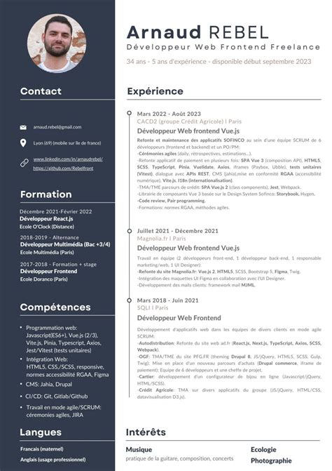 Freelance Frontend Vuejs Webdevelopment Informatique Arnaud Rebel