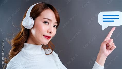 Exploring The Future Of Ai A Woman Engaging With Robot Gpt Chat Technology In A Futuristic