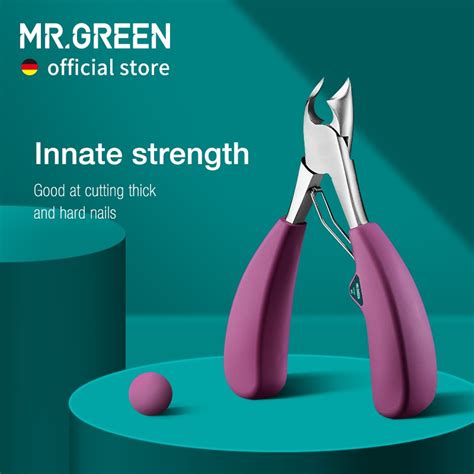 Mrgreen 손톱깎이 스테인레스 스틸 내성 발톱 깎기 두껍고 딱딱한 손톱 절단 가능 페디큐어 매니큐어 도구가위
