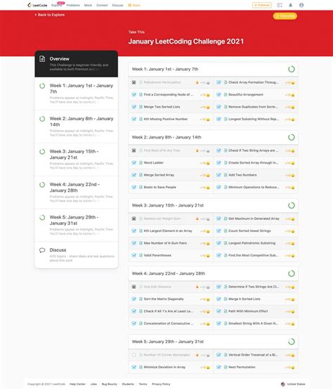 Andy Wu On Linkedin Completed Leetcode January Monthly Challenge In The Brand New 2021 Thanks