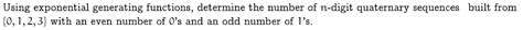 Solved Using Exponential Generating Functions Determine The