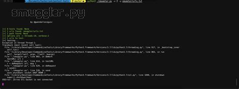 Smuggler Errno 57 Socket Is Not Connected · Issue 11 · Gwen001