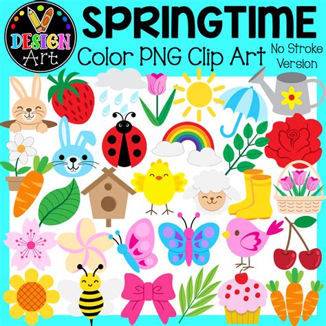 Summertime Color Png Clip Art No Outline Stroke Made By Teachers