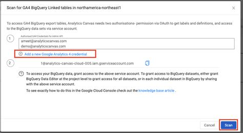 Online Getting Started With The Ga4 Bigquery Export Connector Analytics Canvas