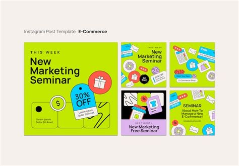 Free Psd Flat Design E Commerce Instagram Posts