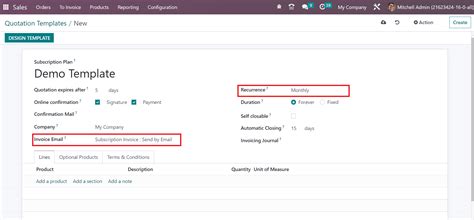 odoo sales order quotation templates odoo offerte software voor