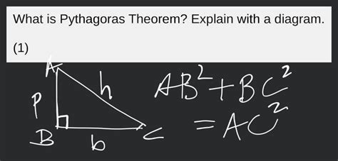 What Is Pythagoras Theorem Explain With A Diagram Filo